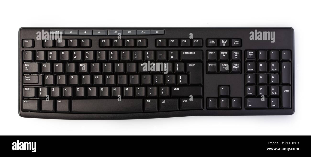 Top view keyboard Cut Out Stock Images & Pictures - Alamy