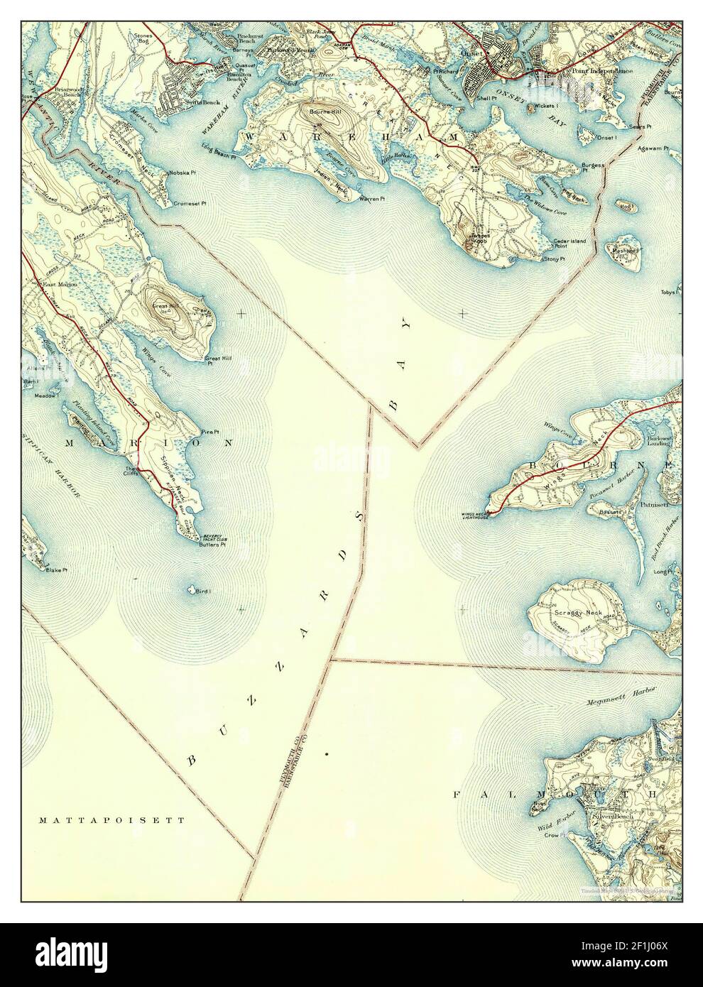 Onset, Massachusetts, map 1941, 1:31680, United States of America by ...