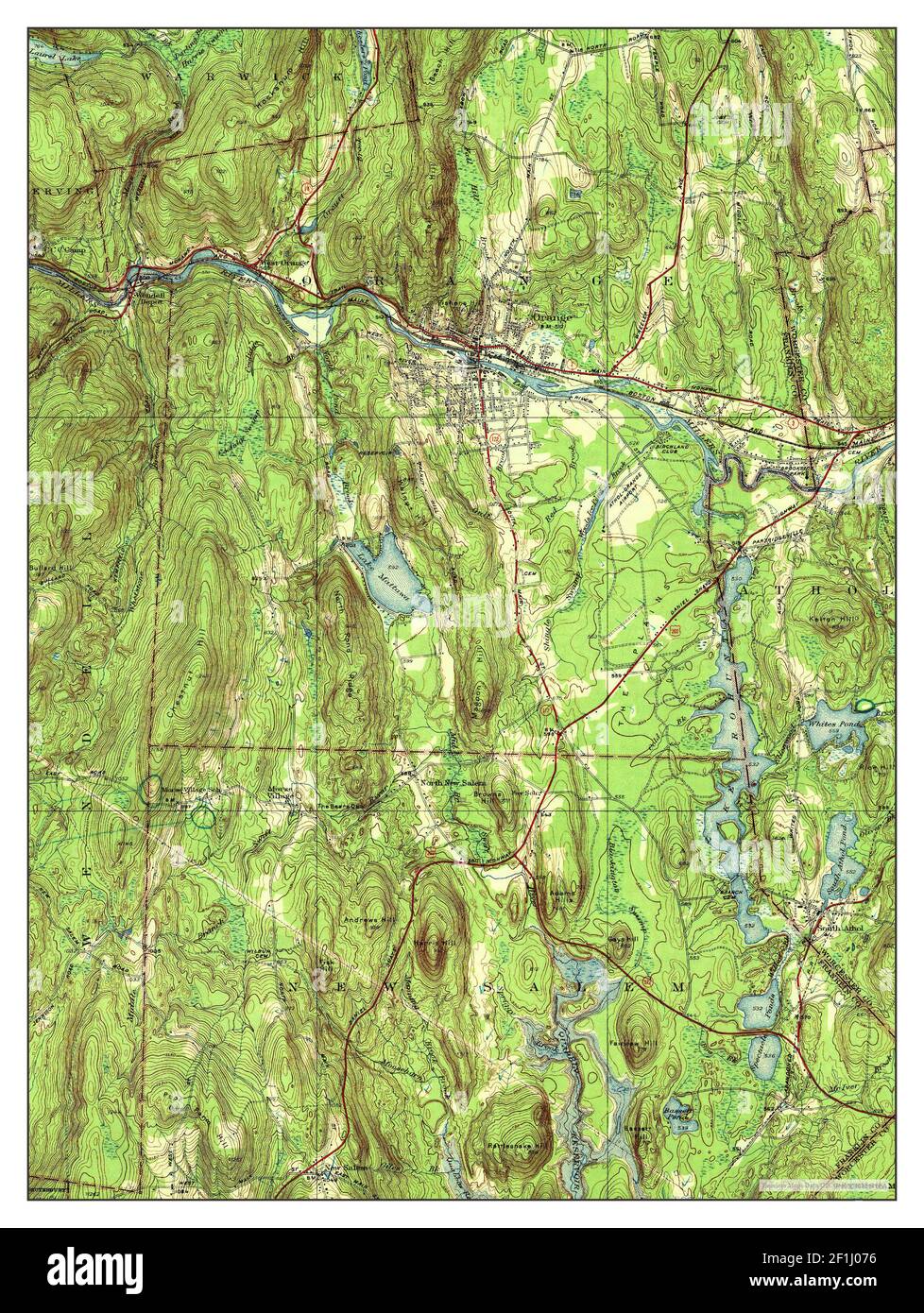 Orange, Massachusetts, map 1941, 1:31680, United States of America by ...