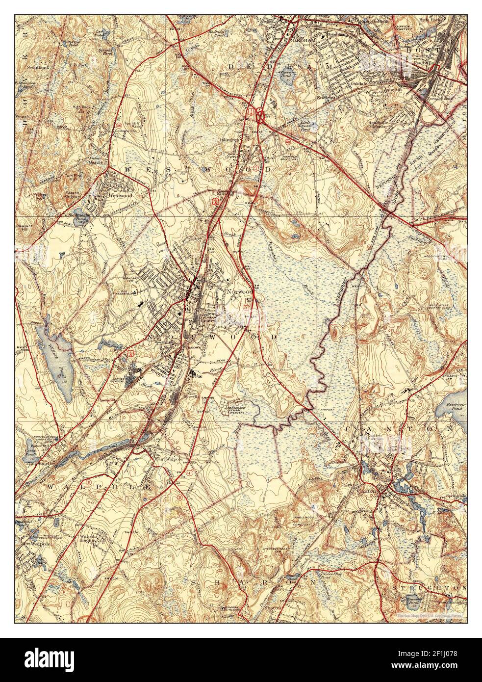 Norwood massachusetts map hi-res stock photography and images - Alamy