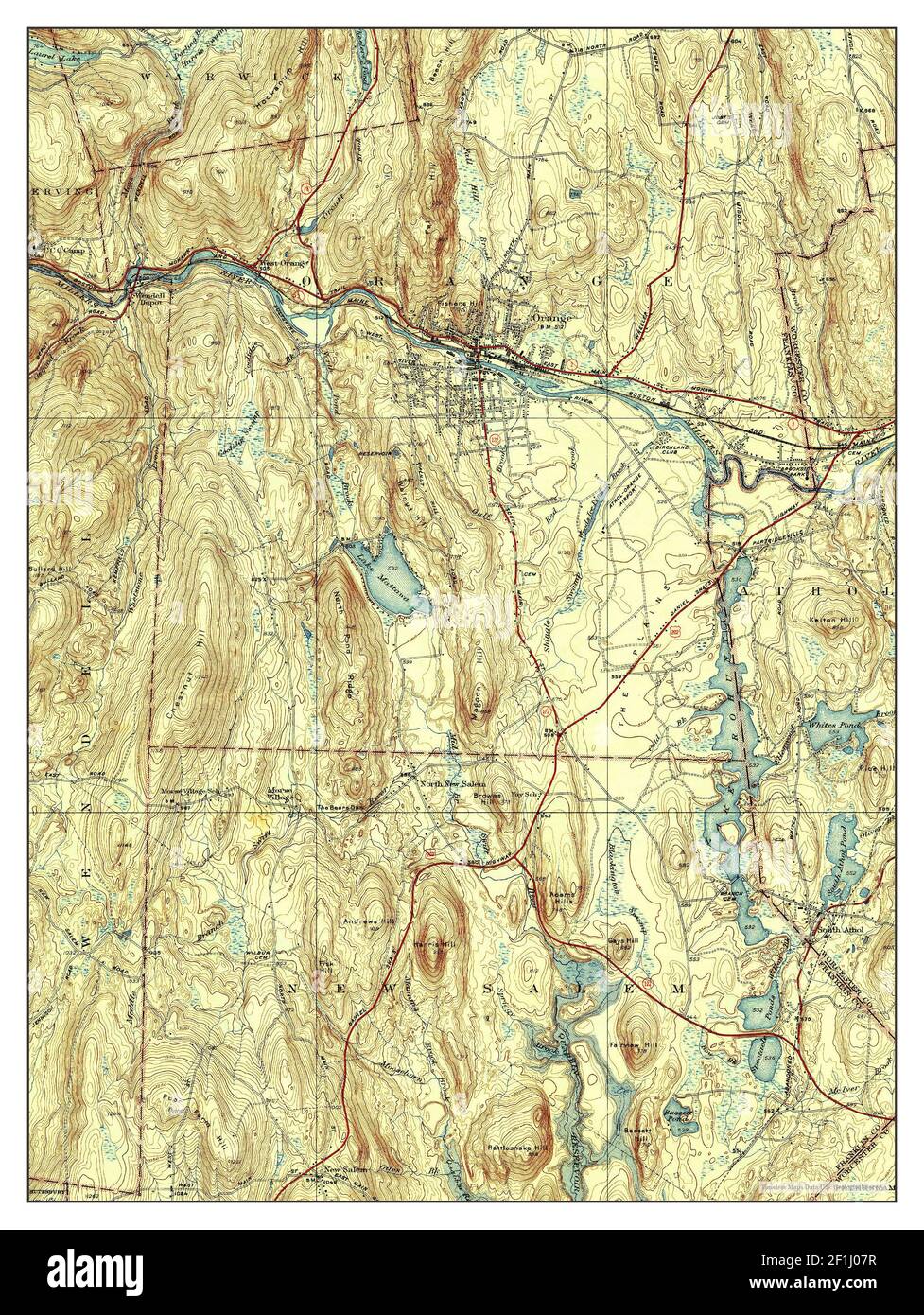 Orange, Massachusetts, map 1941, 1:31680, United States of America by ...