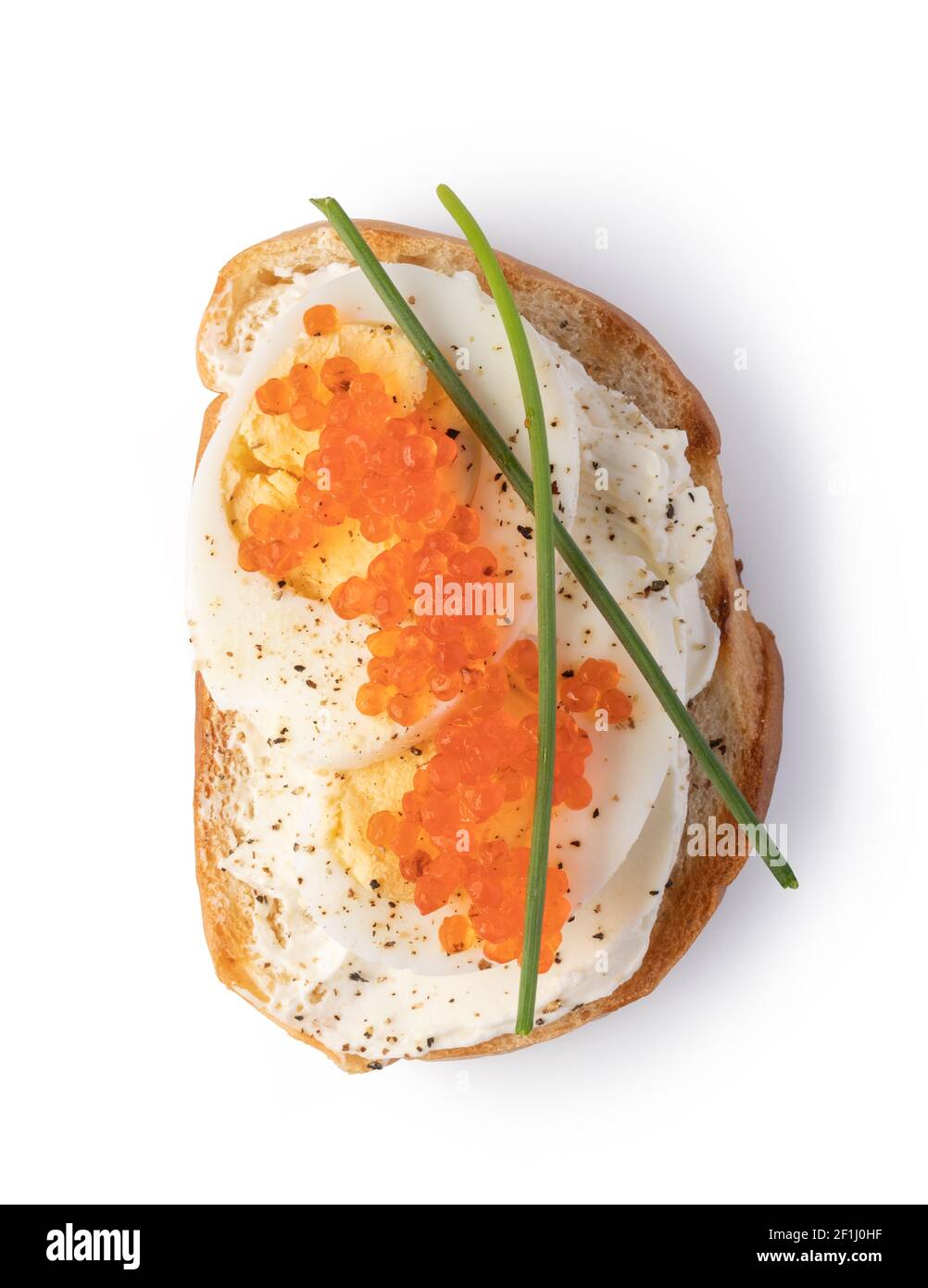 Sandwich red caviar traditional Cut Out Stock Images & Pictures - Alamy