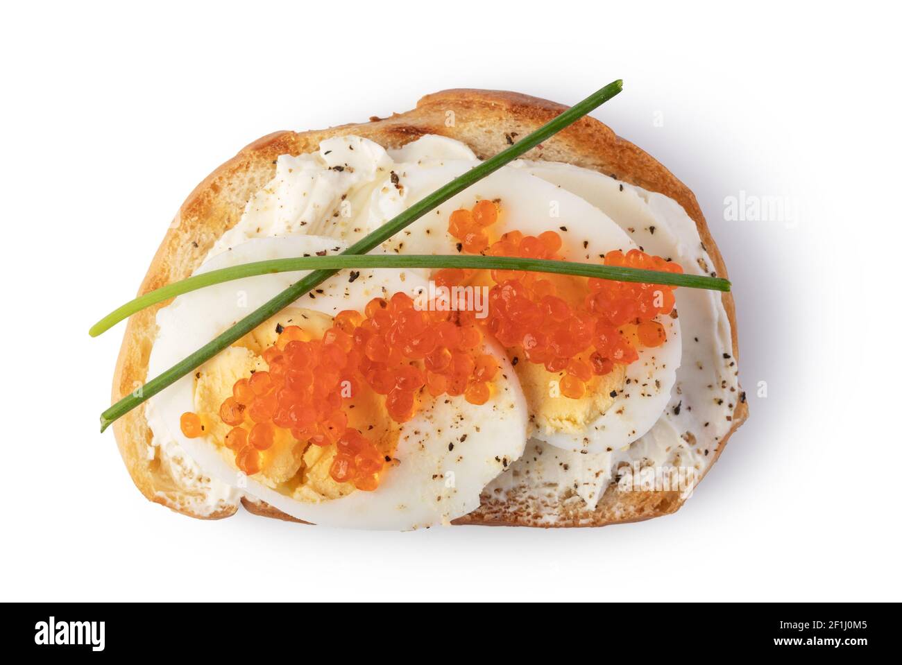 Sandwich red caviar traditional Cut Out Stock Images & Pictures - Alamy