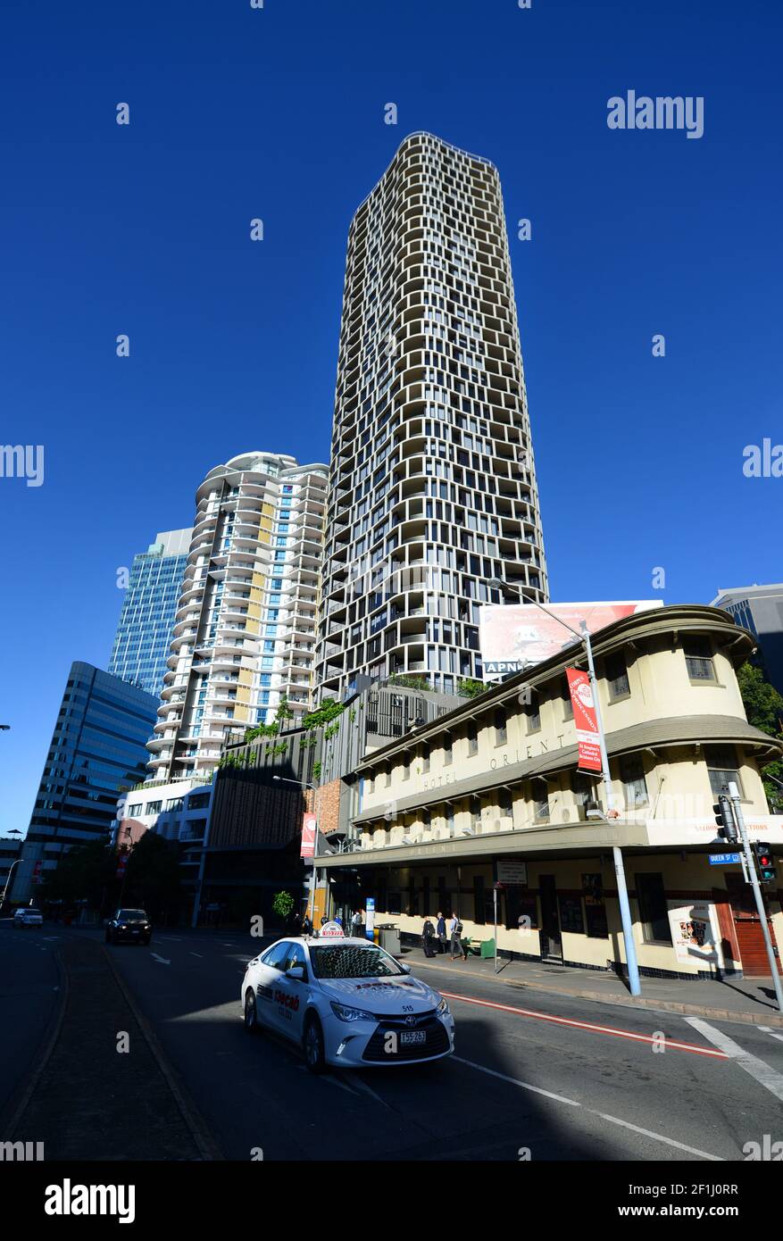 Modern residential buildings in central Brisbane, Australia Stock Photo ...
