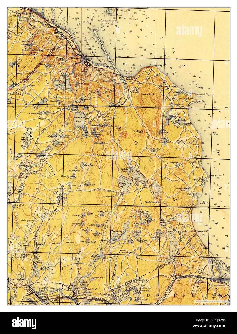 Old maps of plymouth hi-res stock photography and images - Alamy