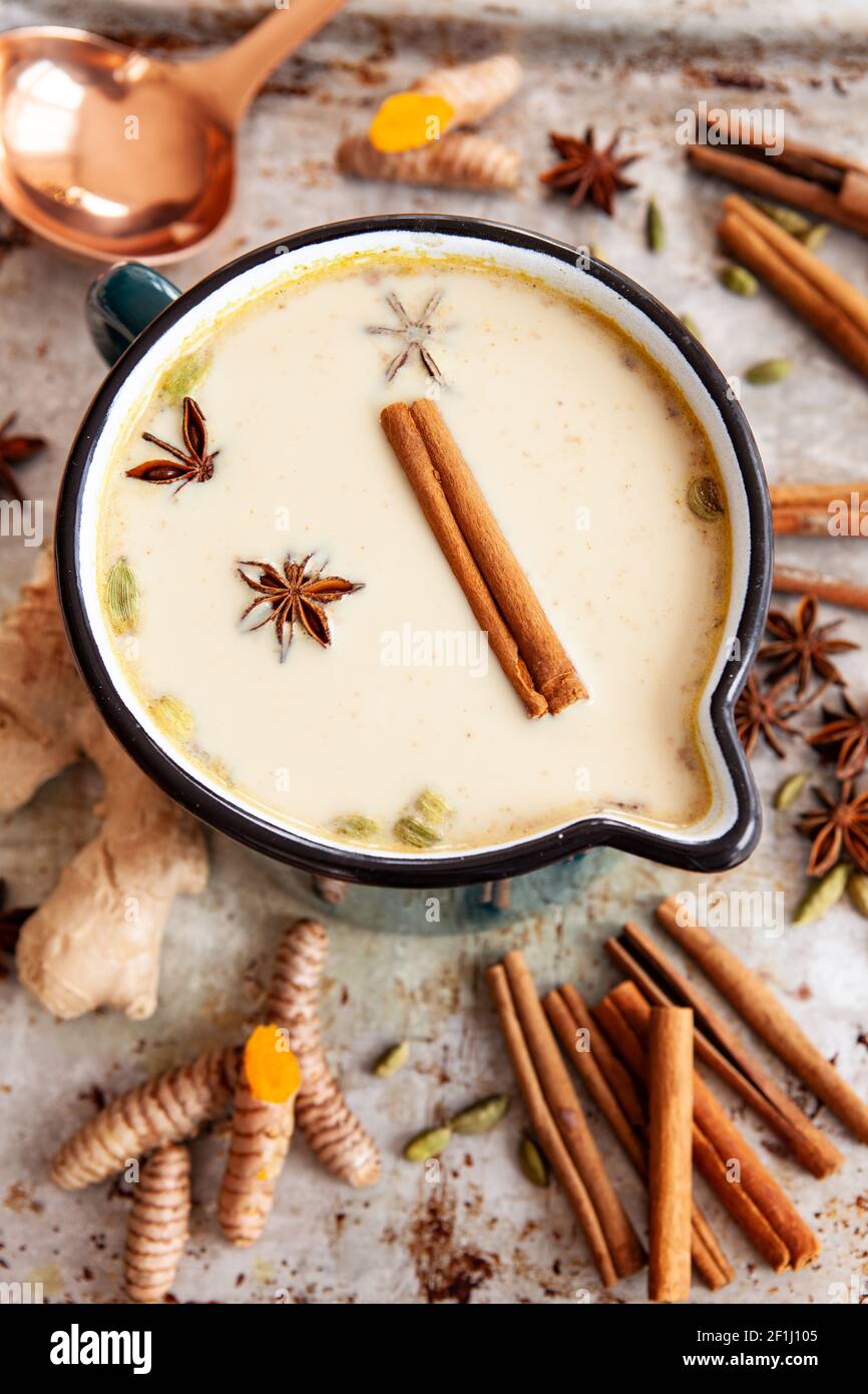 A pot of chai tea Stock Photo - Alamy
