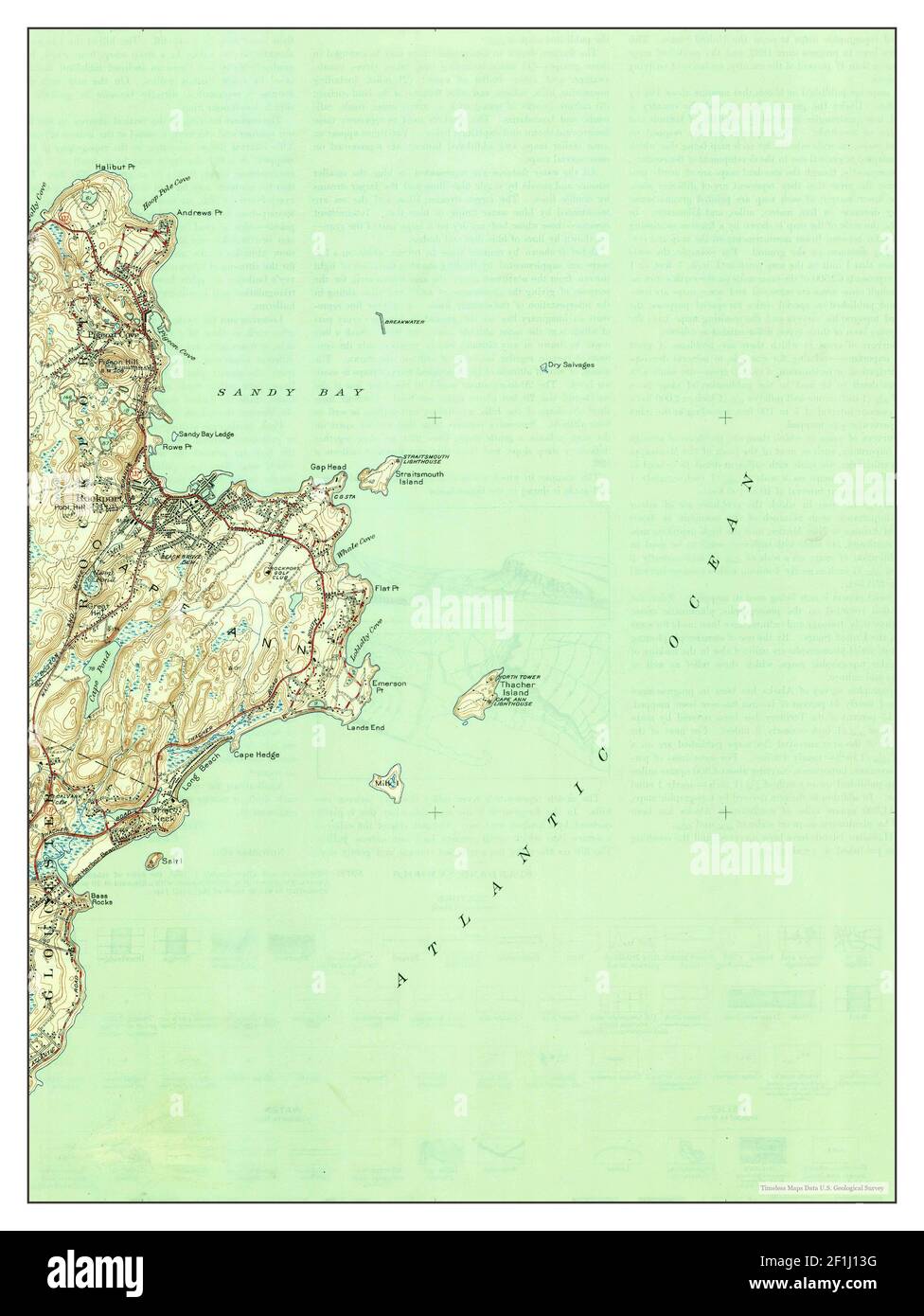 Map of rockport hi-res stock photography and images - Alamy