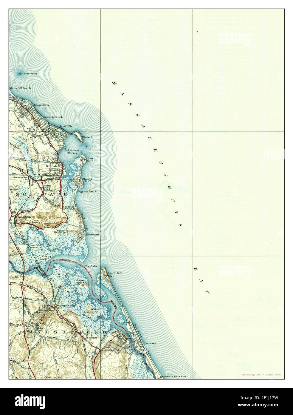 Map of scituate hi-res stock photography and images - Alamy