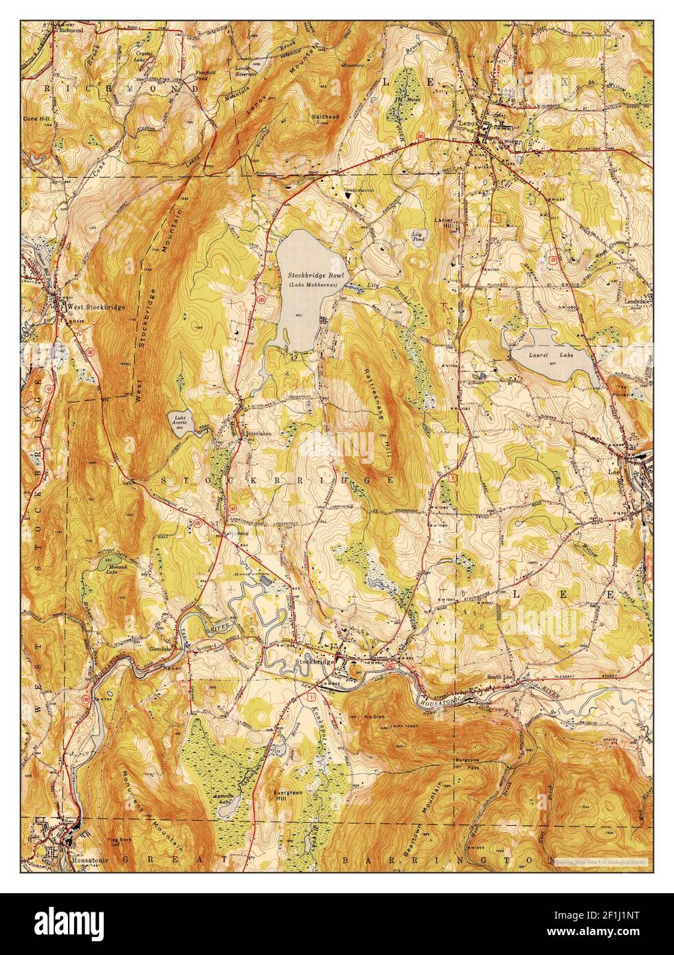 Stockbridge, Massachusetts, map 1948, 1:31680, United States of America ...
