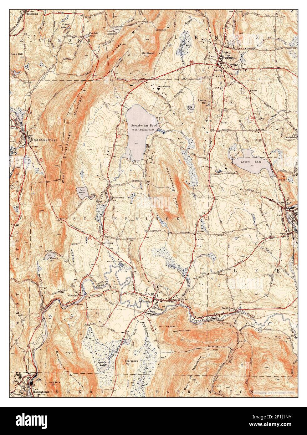 Stockbridge, Massachusetts, map 1948, 1:31680, United States of America ...