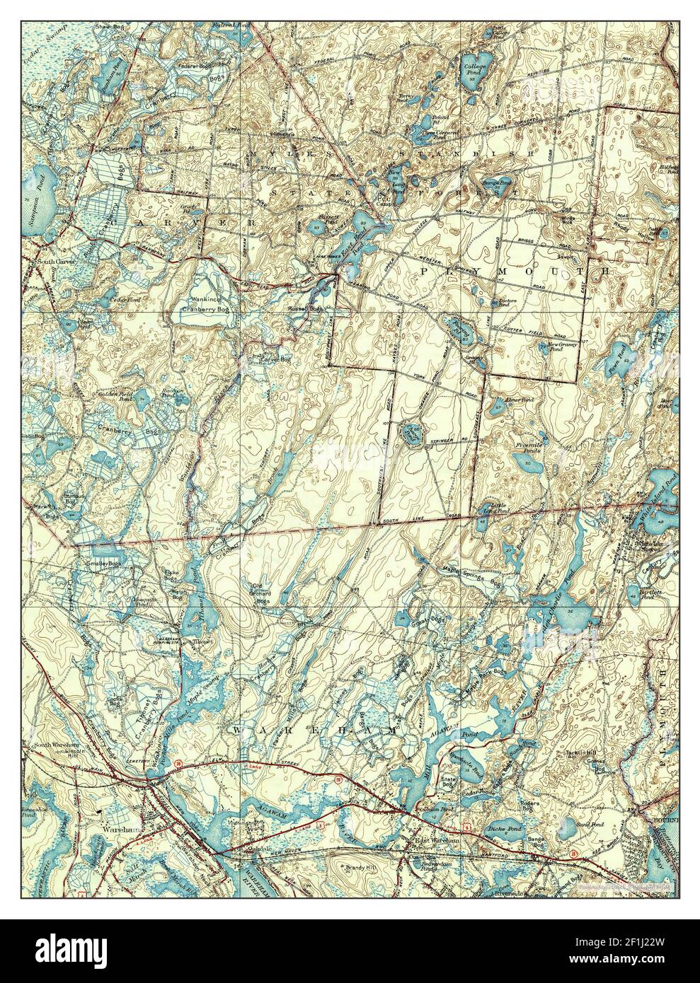 Map of wareham hi-res stock photography and images - Alamy