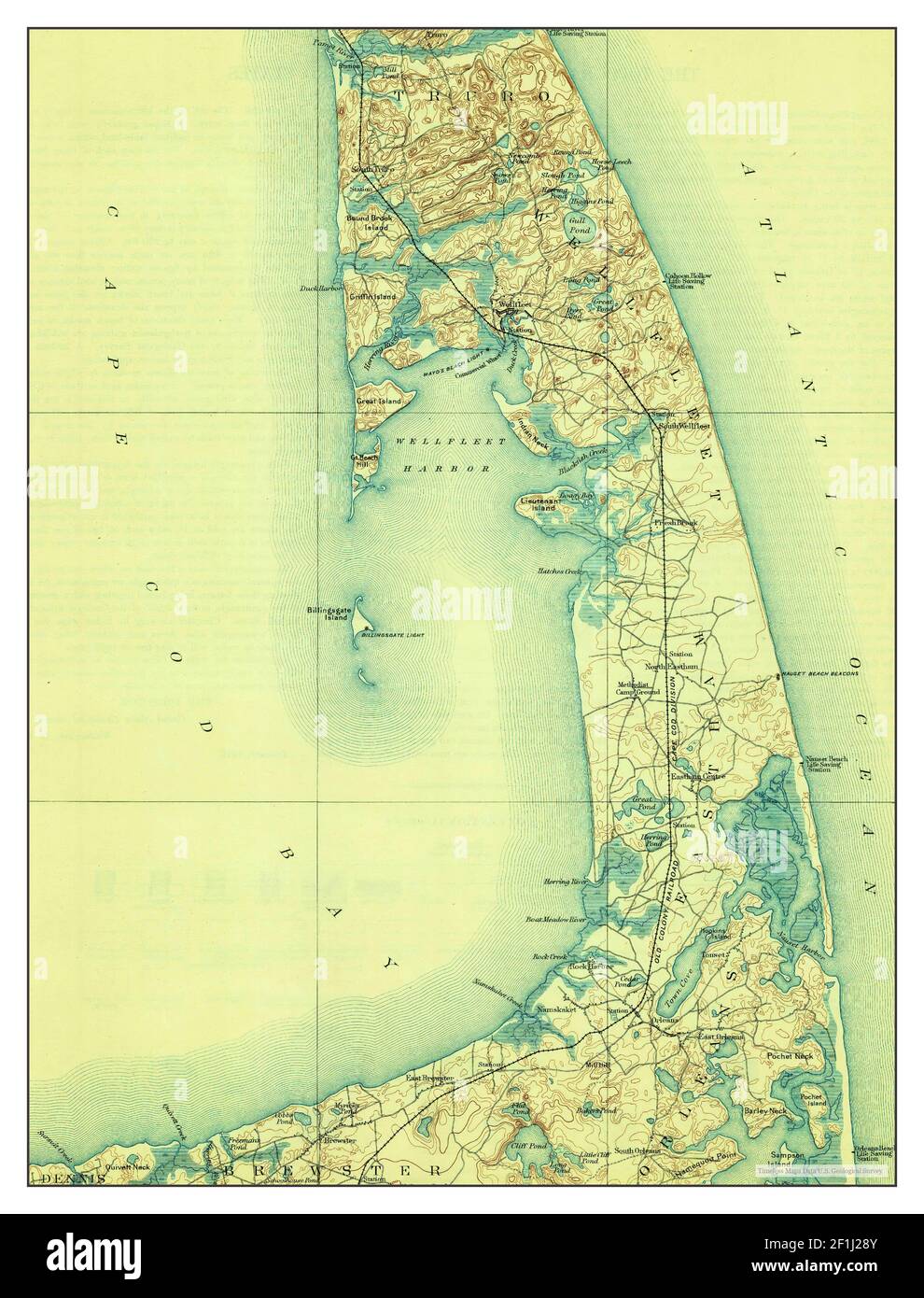 Map of wellfleet hi-res stock photography and images - Alamy