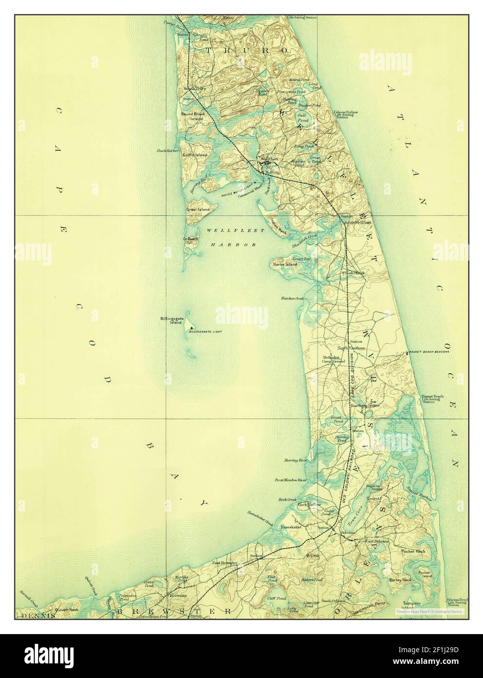 Map of wellfleet hi-res stock photography and images - Alamy