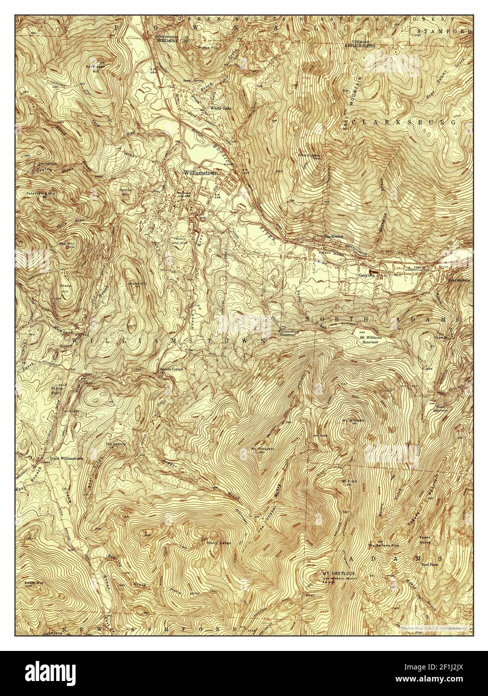 Williamstown, Massachusetts, map 1946, 1:24000, United States of ...