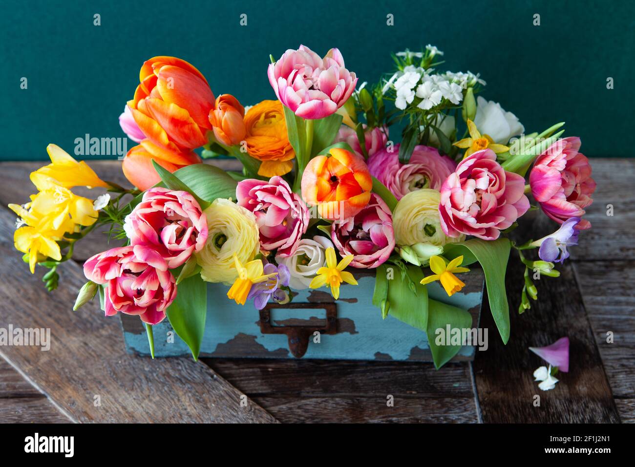 Happy colorful flowers Stock Photo - Alamy