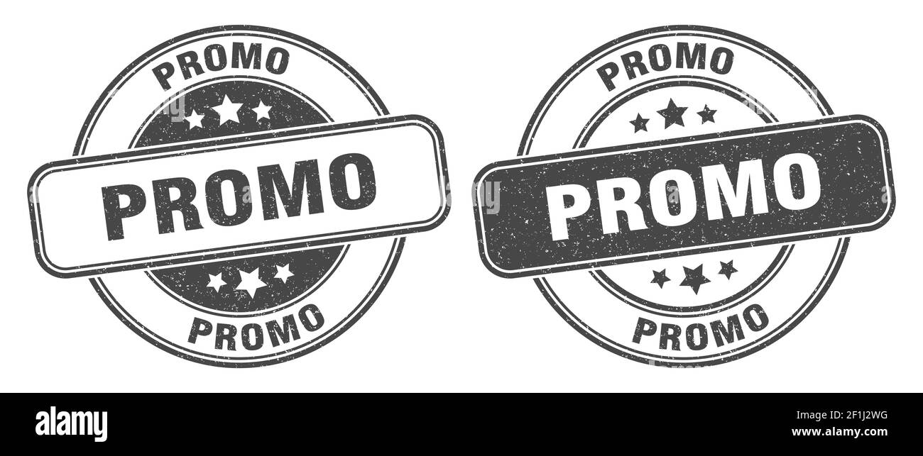 promo stamp. promo sign. round grunge label Stock Vector Image & Art ...