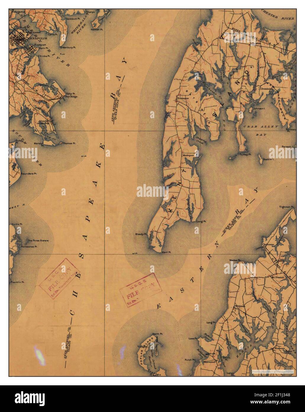 Annapolis, Maryland, map 1904, 1:62500, United States of America by ...