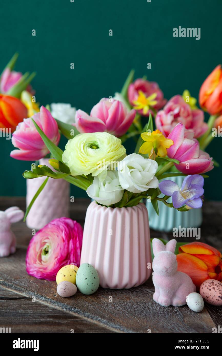 Happy colorful flowers Stock Photo - Alamy