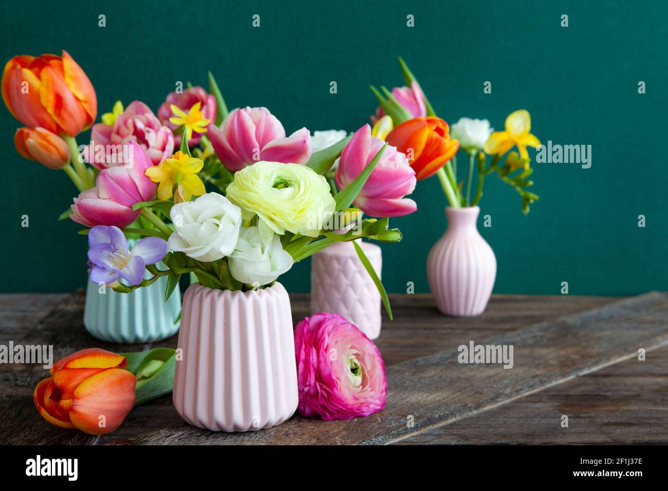 Happy colorful flowers Stock Photo - Alamy