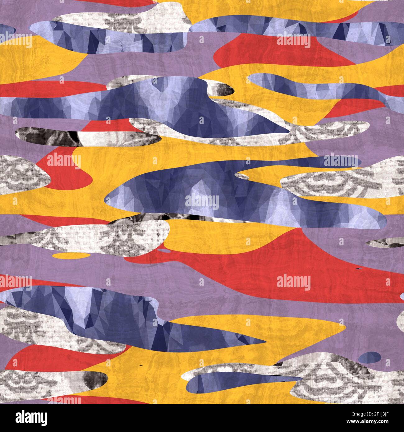 Seamless collage in camo shapes vivid montage Stock Photo - Alamy