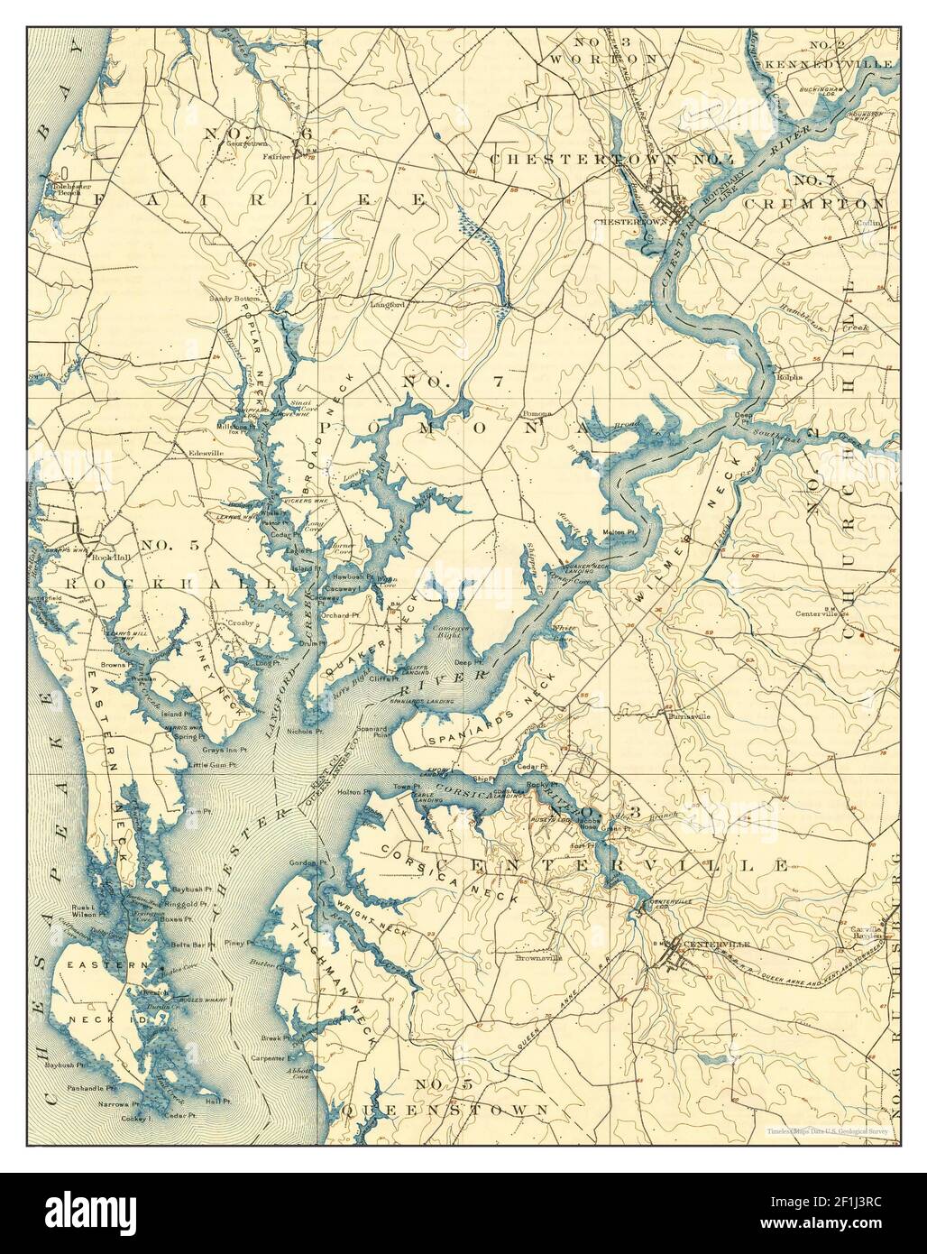 Map of chestertown hi-res stock photography and images - Alamy