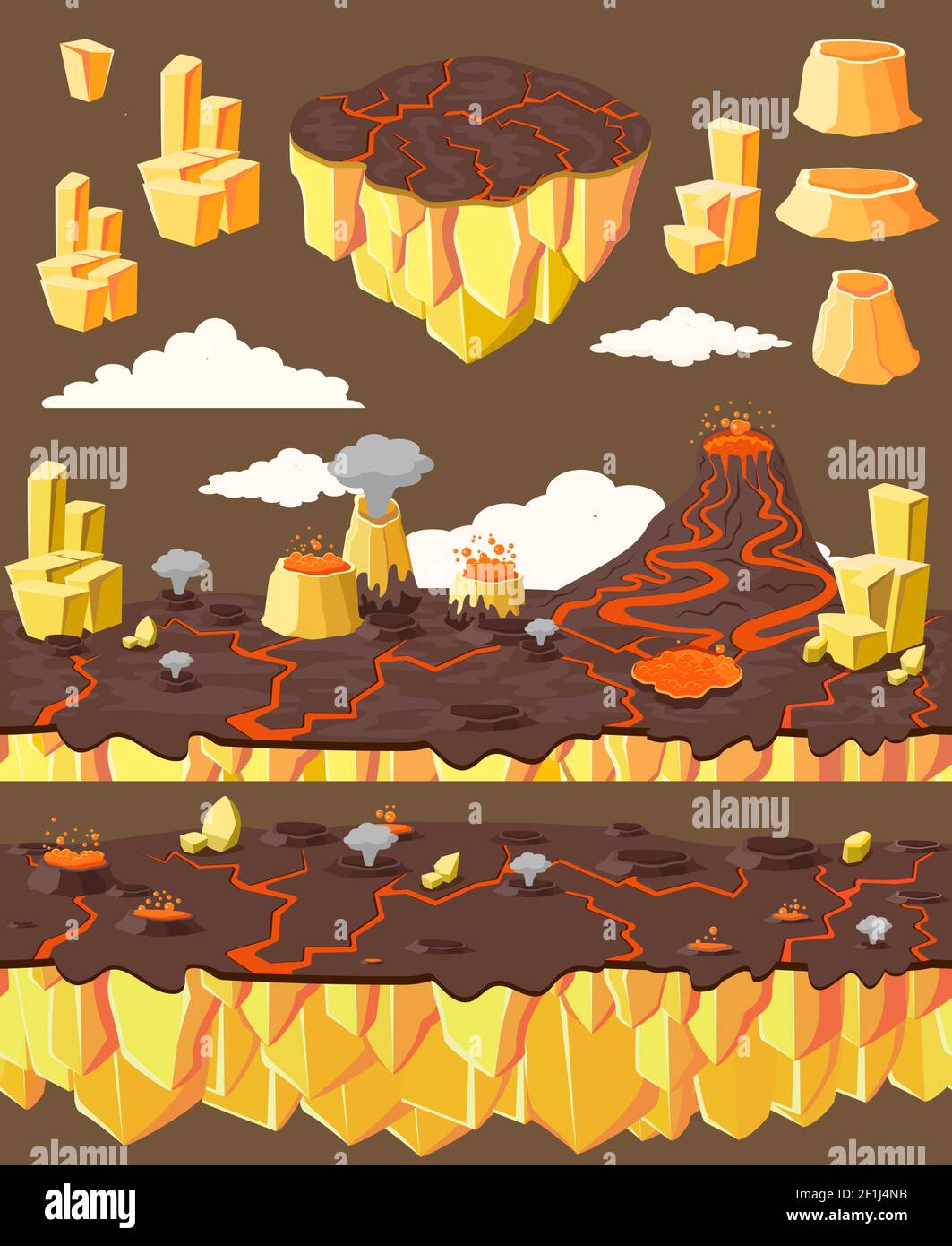 Flying rocks Stock Vector Images - Alamy