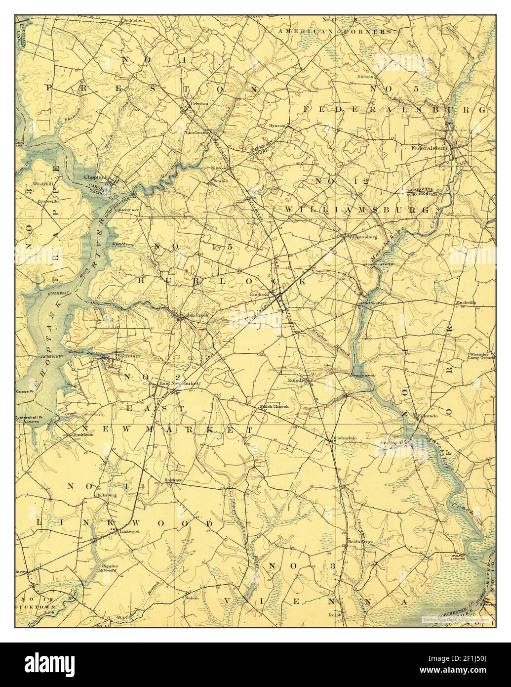 Hurlock, Maryland, map 1905, 1:62500, United States of America by ...