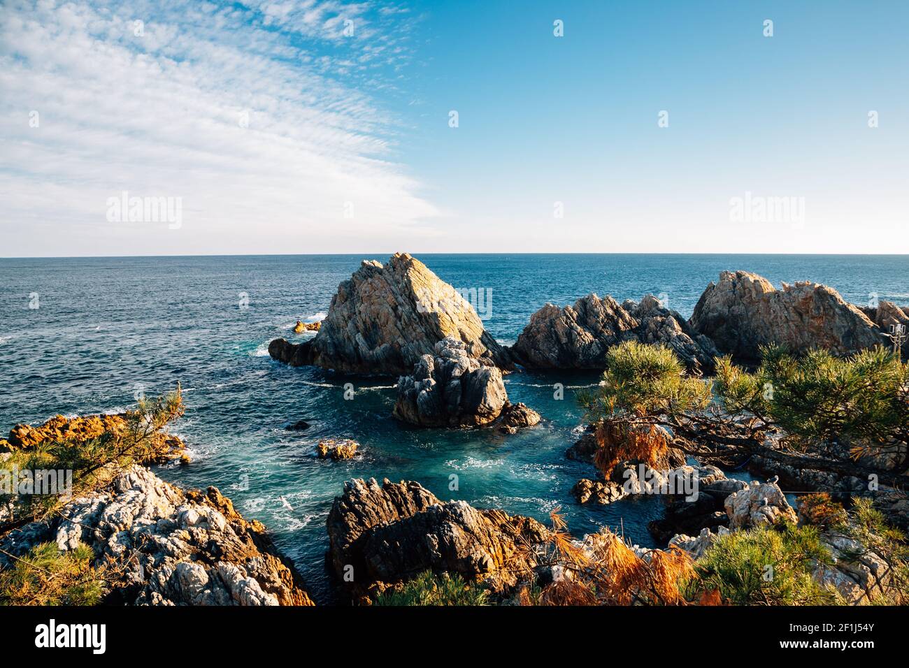 Jangho Port sea and rock in Samcheok, Korea Stock Photo - Alamy
