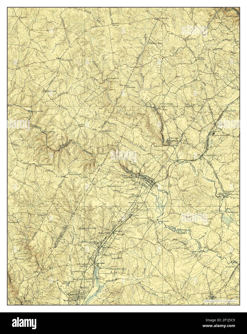 Laurel, Maryland, map 1926, 1:62500, United States of America by ...