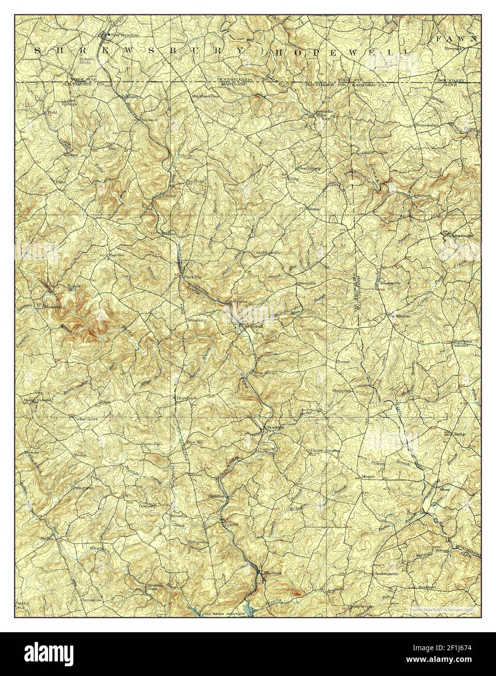 Parkton, Maryland, map 1902, 1:62500, United States of America by ...