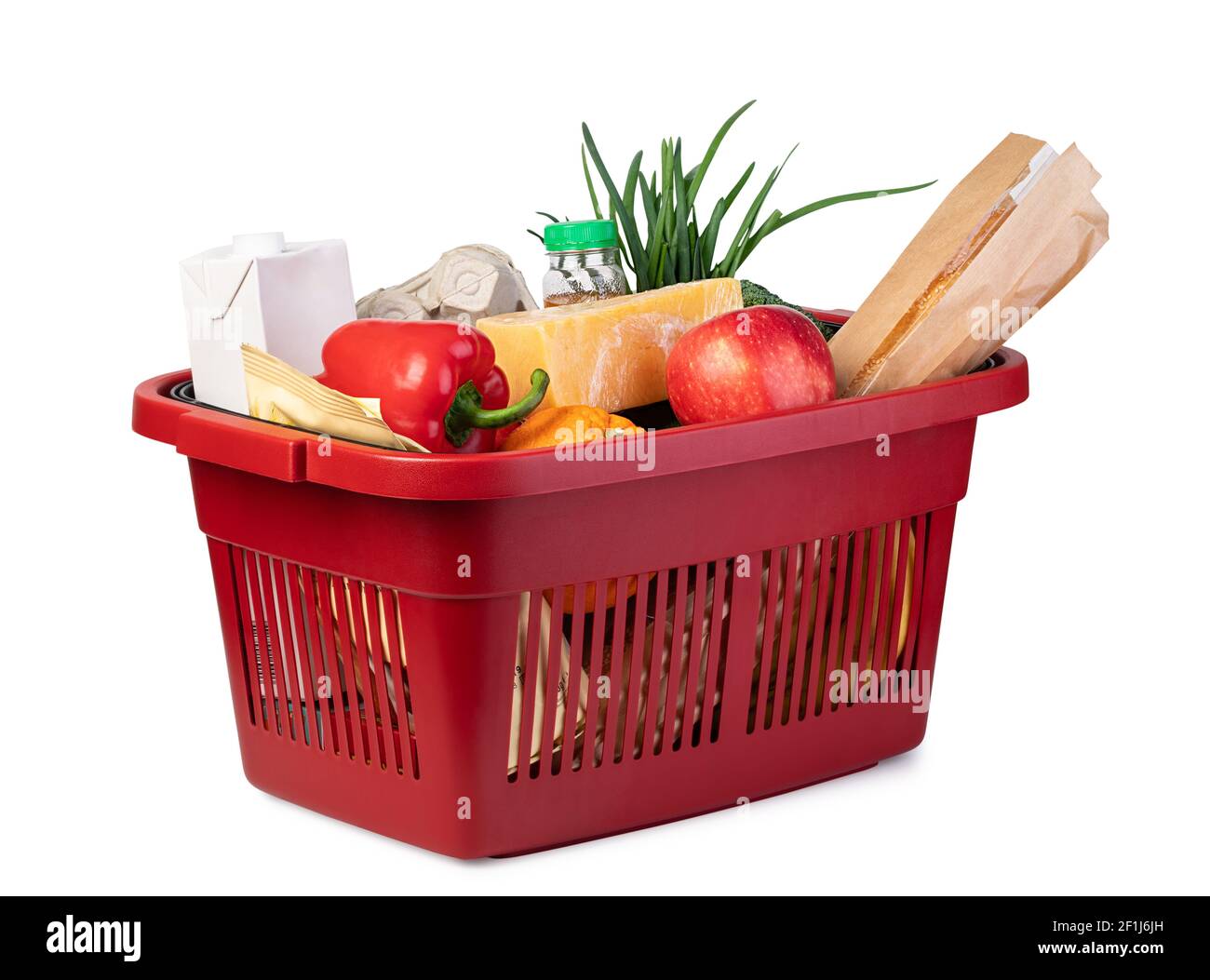 Plastic shopping basket Stock Photo - Alamy