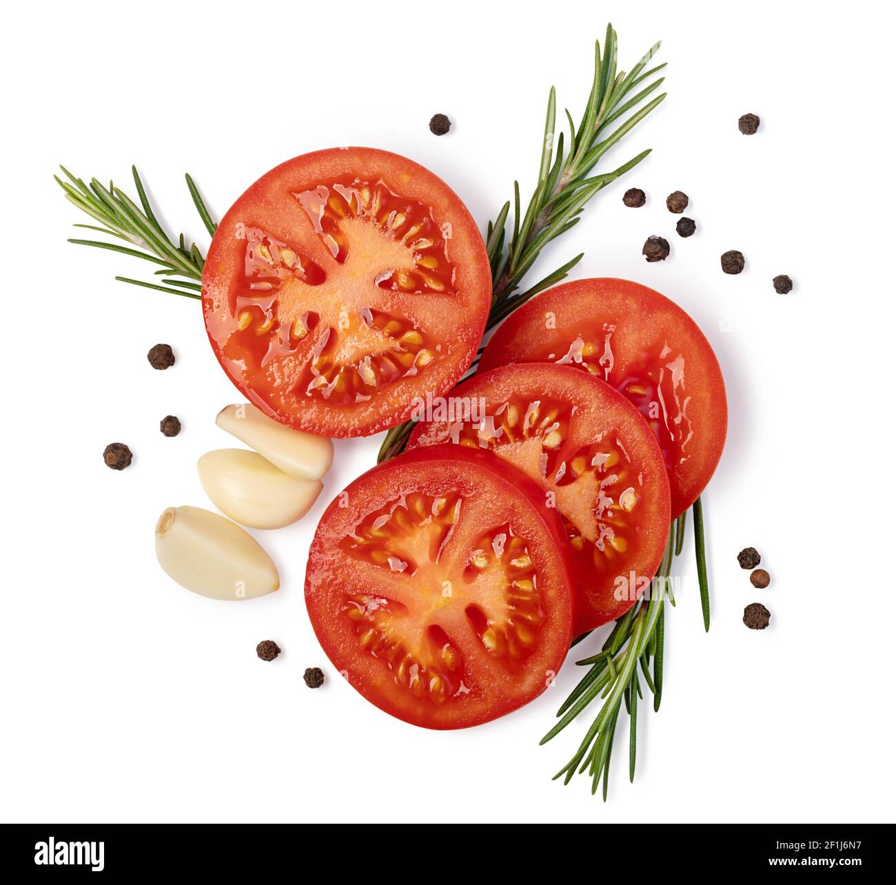 Fresh tomato, herbs and spices Stock Photo - Alamy