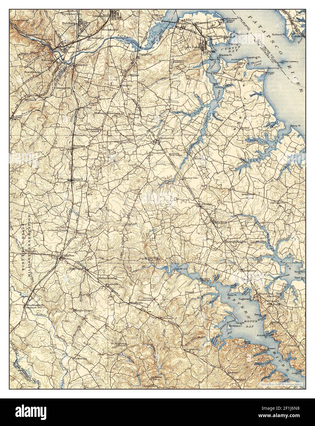 Relay, Maryland, map 1907, 1:62500, United States of America by ...