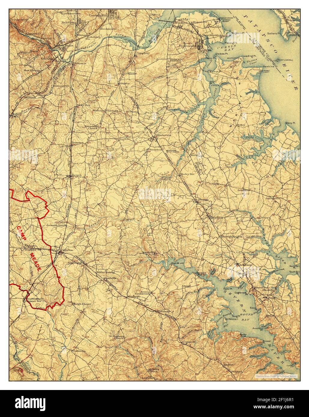Relay, Maryland, map 1907, 1:62500, United States of America by ...