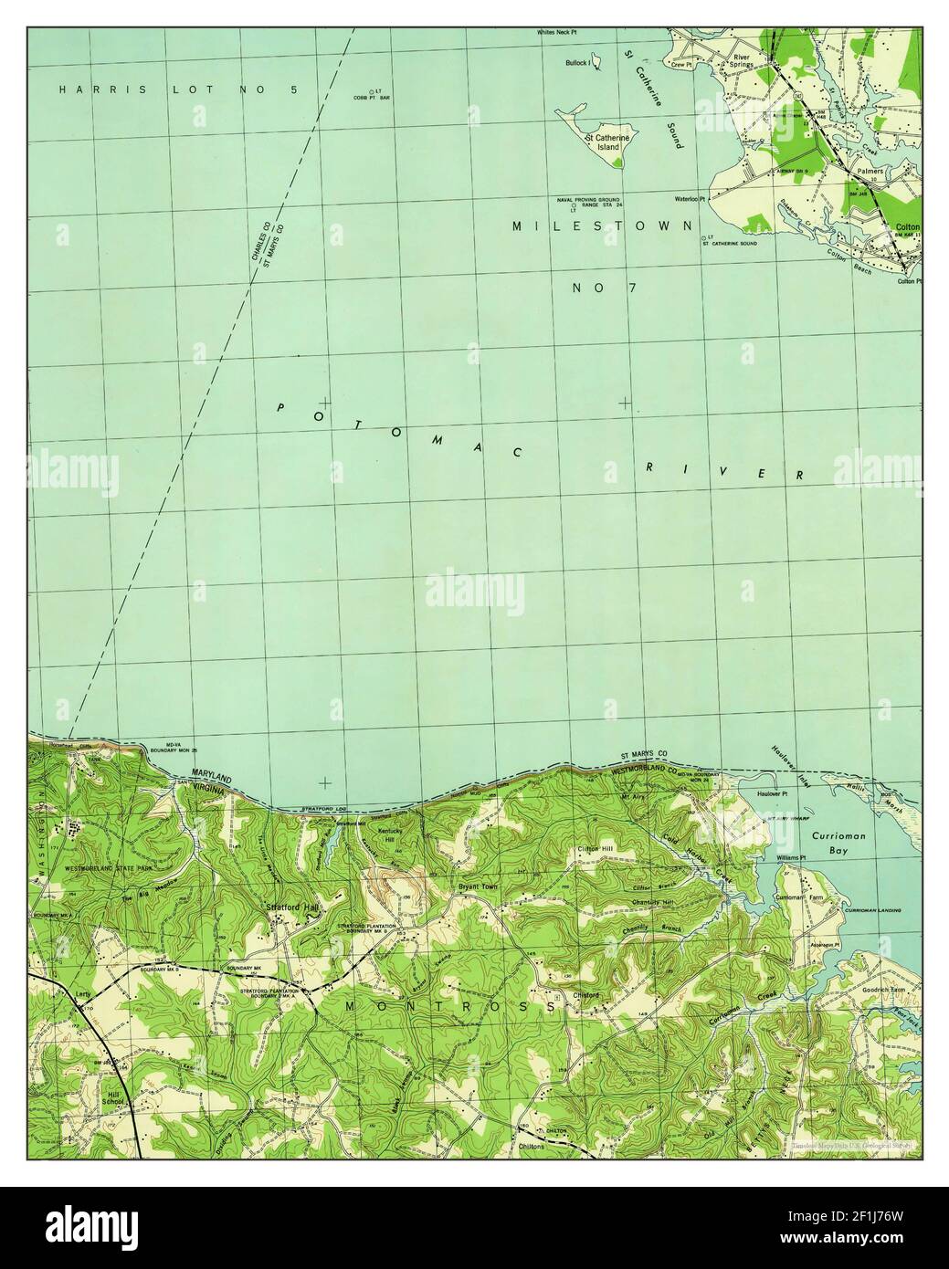Stratford, Maryland, map 1943, 1:31680, United States of America by ...
