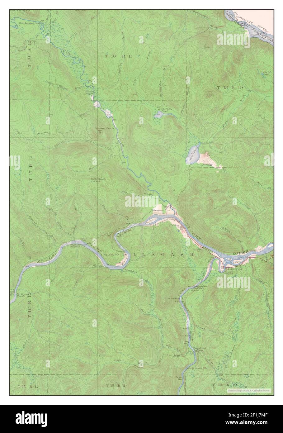 Allagash map hi-res stock photography and images - Alamy