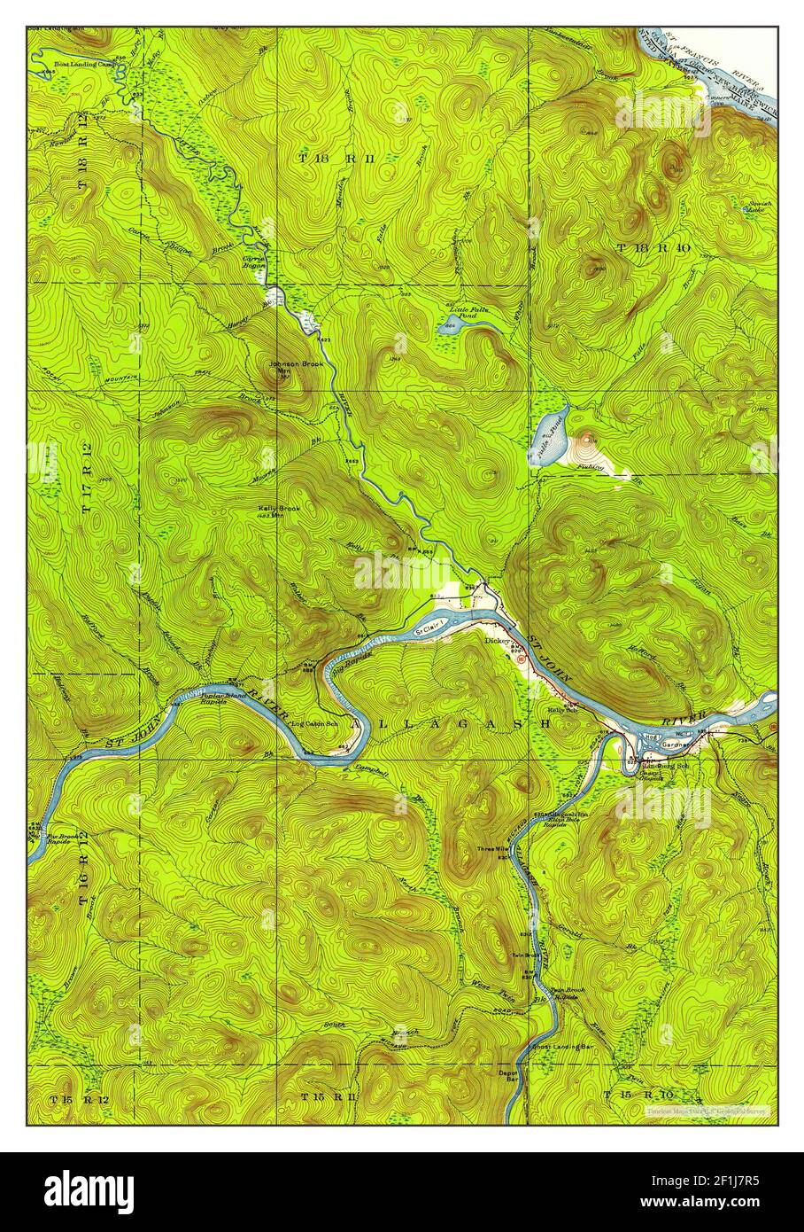 Map Of Allagash High Resolution Stock Photography and Images - Alamy