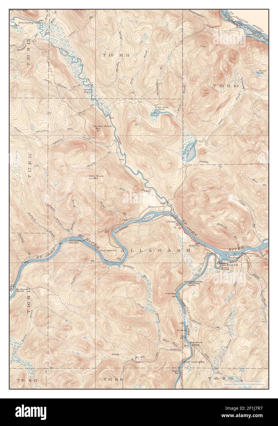 Map of allagash hi-res stock photography and images - Alamy