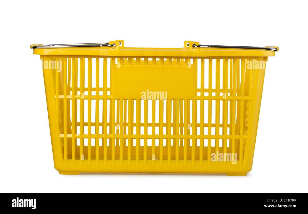 Yellow store empty basket hi-res stock photography and images - Alamy
