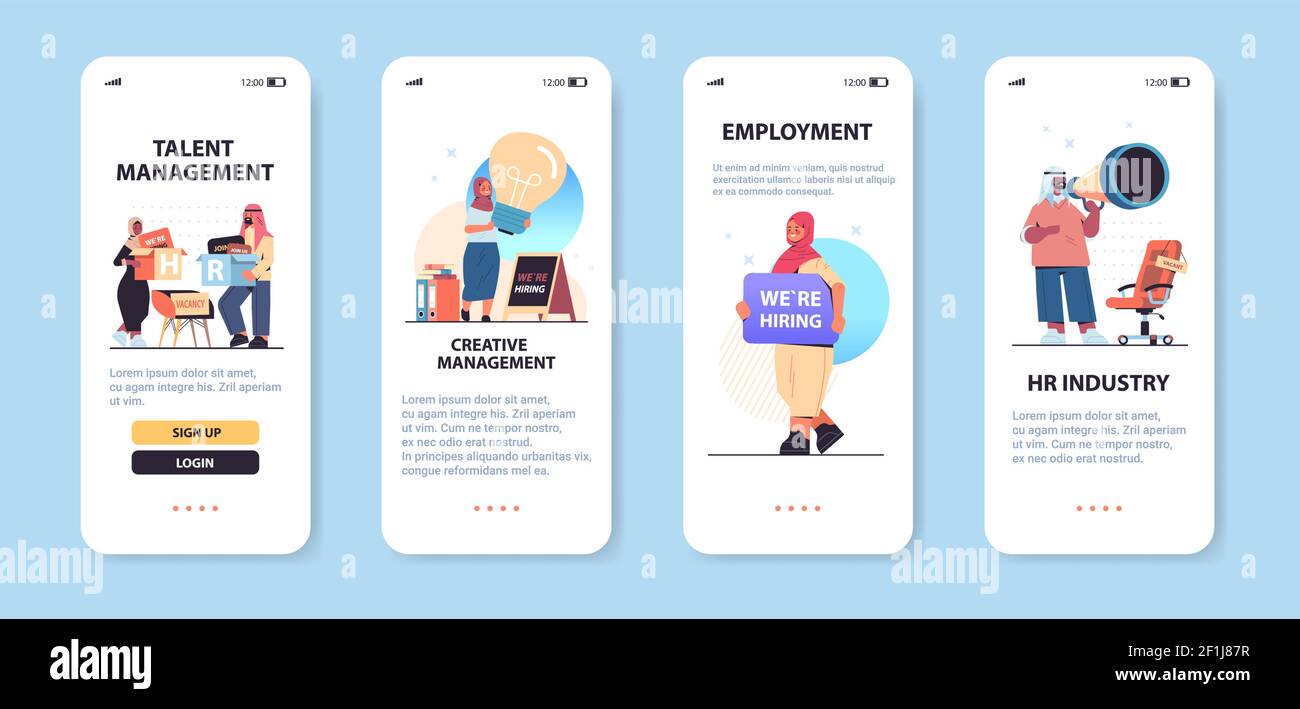 set arab hr managers vacancy open recruitment human resources creative ...