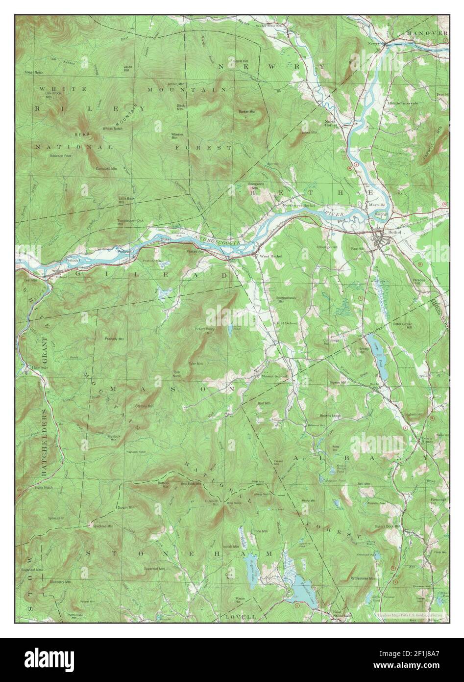 Bethel, Maine, map 1940, 1:62500, United States of America by Timeless ...