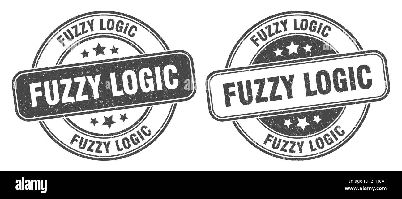 fuzzy logic stamp. fuzzy logic sign. round grunge label Stock Vector ...