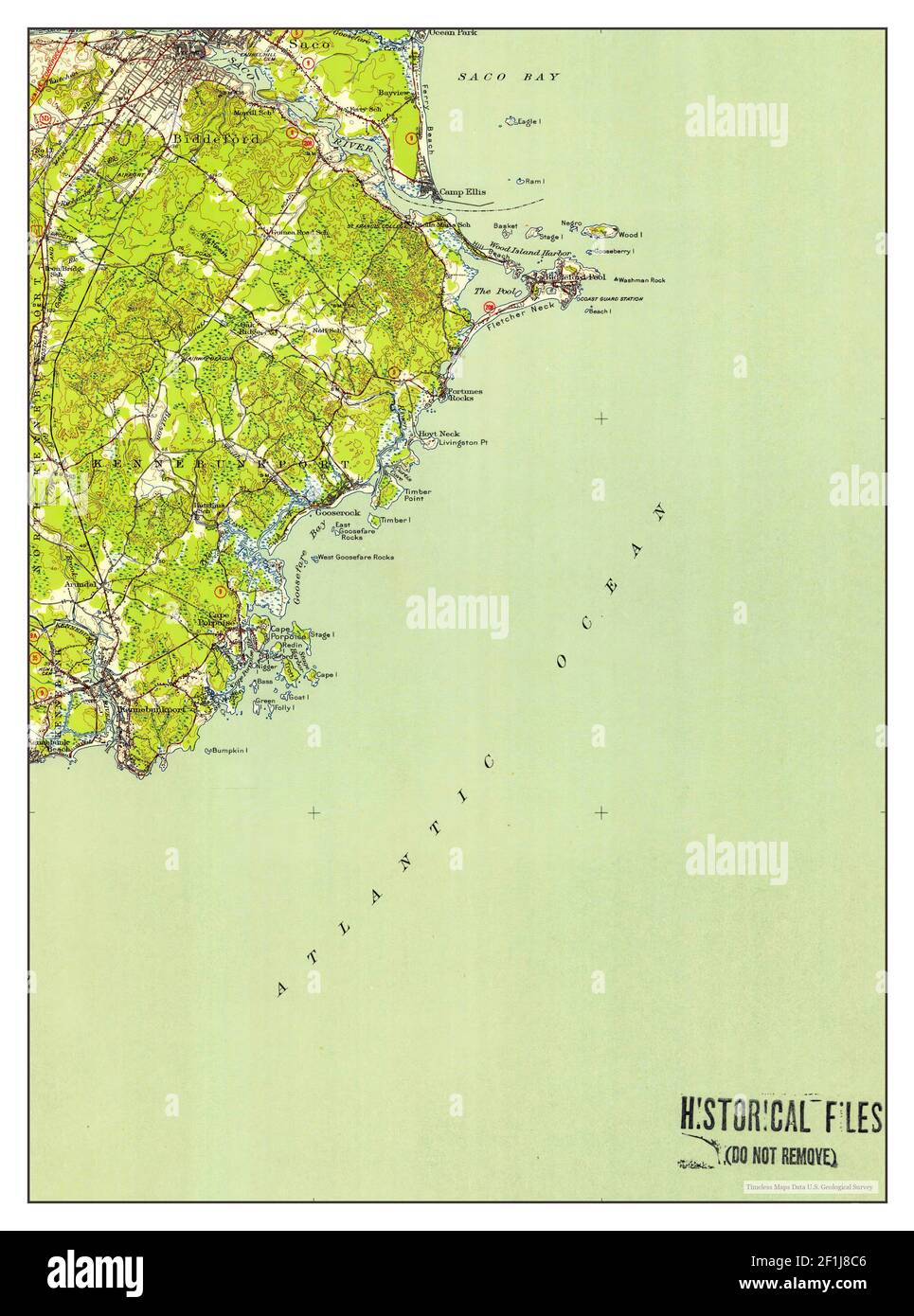 Map of biddeford hi-res stock photography and images - Alamy