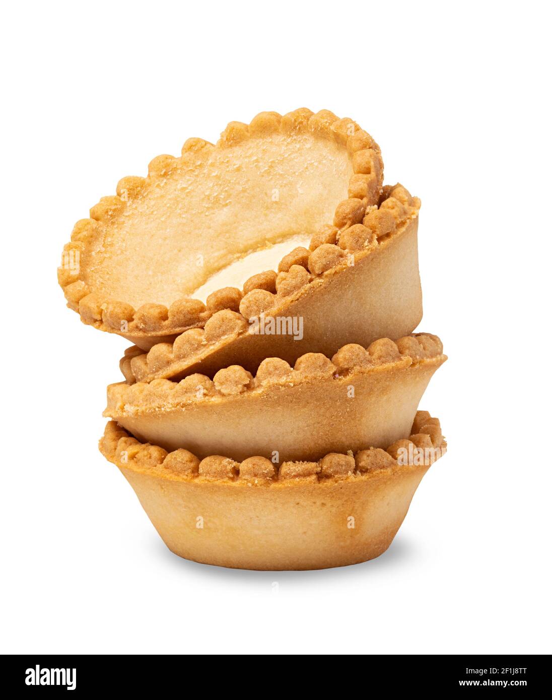 Empty round baked tartlet hi-res stock photography and images - Alamy