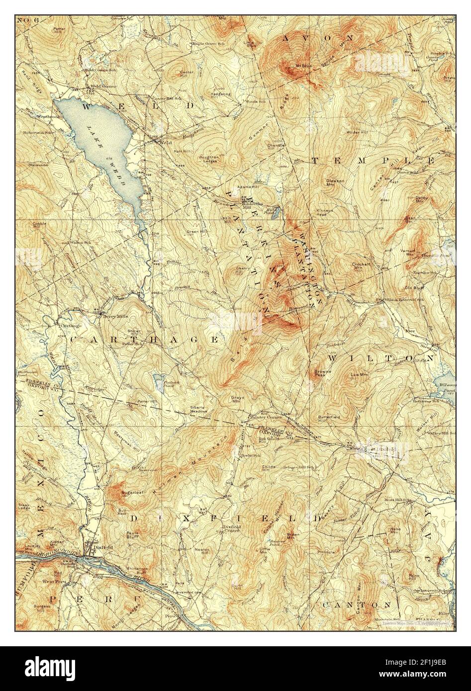 Map of dixfield hi-res stock photography and images - Alamy
