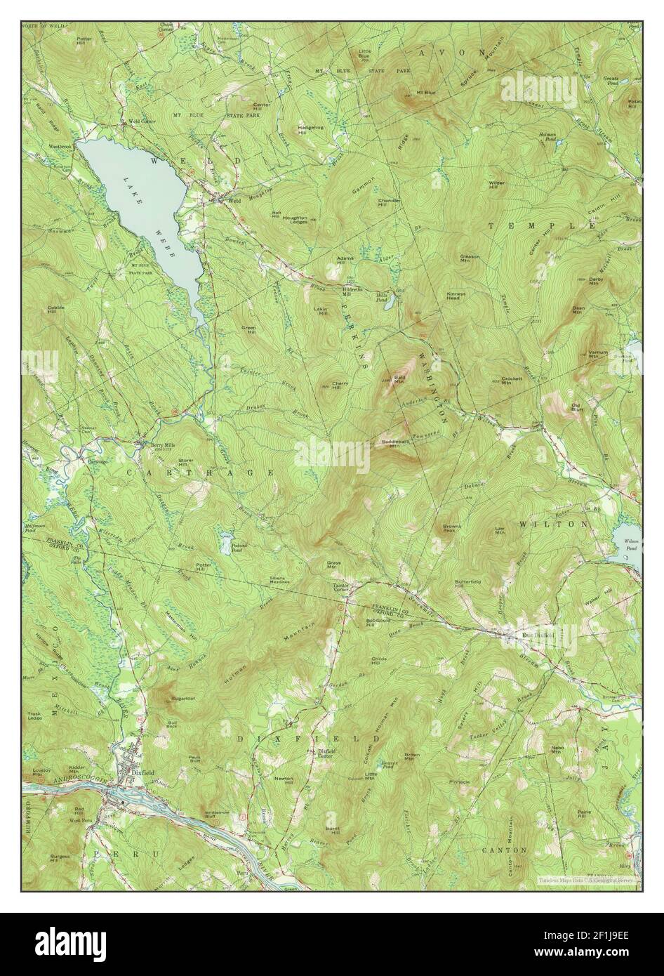 Map of dixfield hi-res stock photography and images - Alamy
