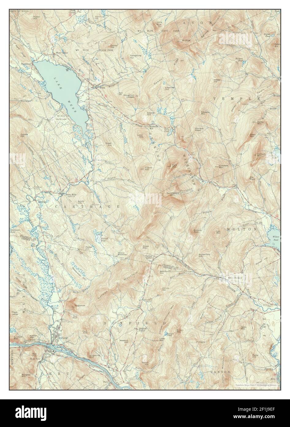 Map of dixfield hi-res stock photography and images - Alamy