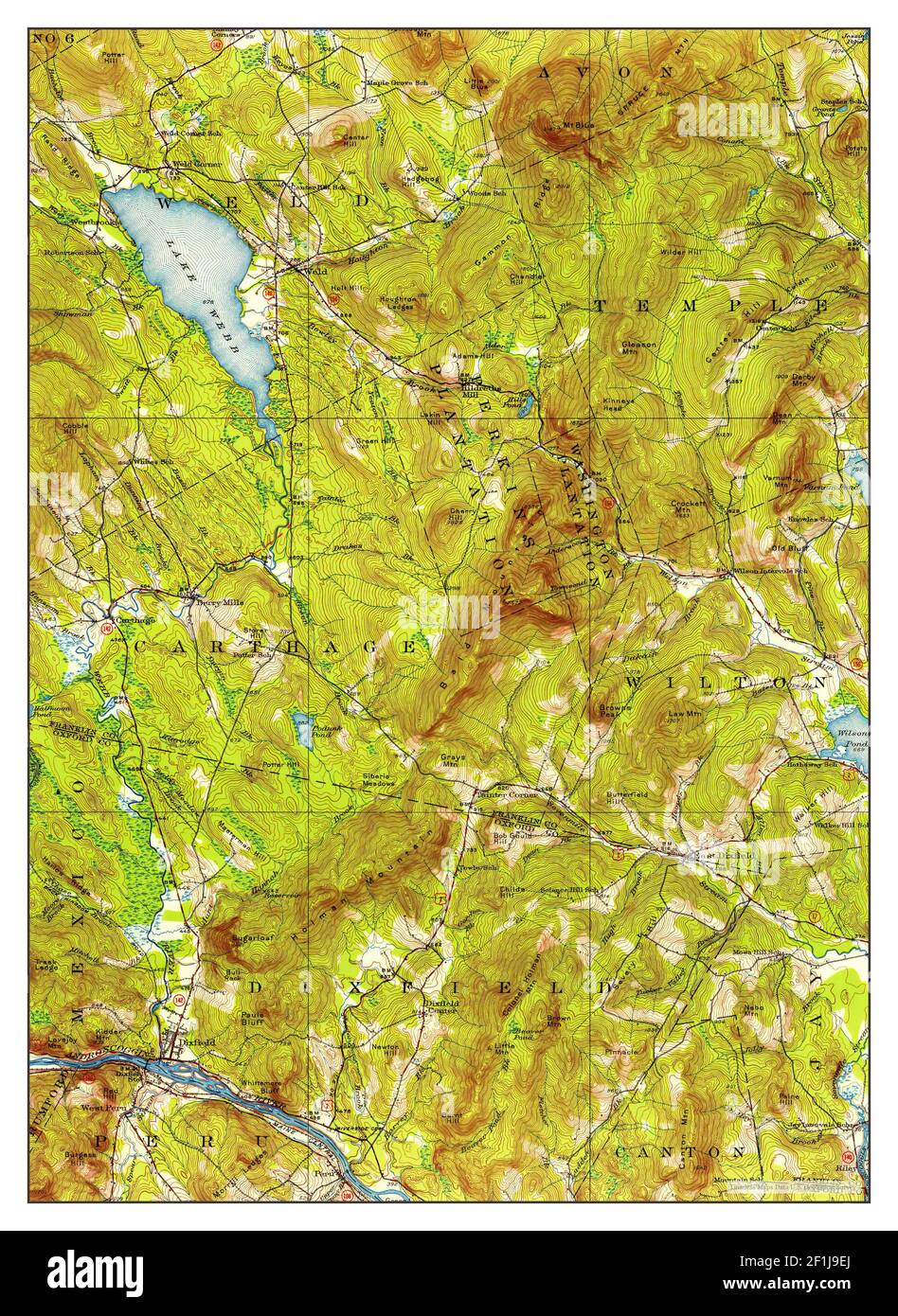 Map of dixfield hi-res stock photography and images - Alamy