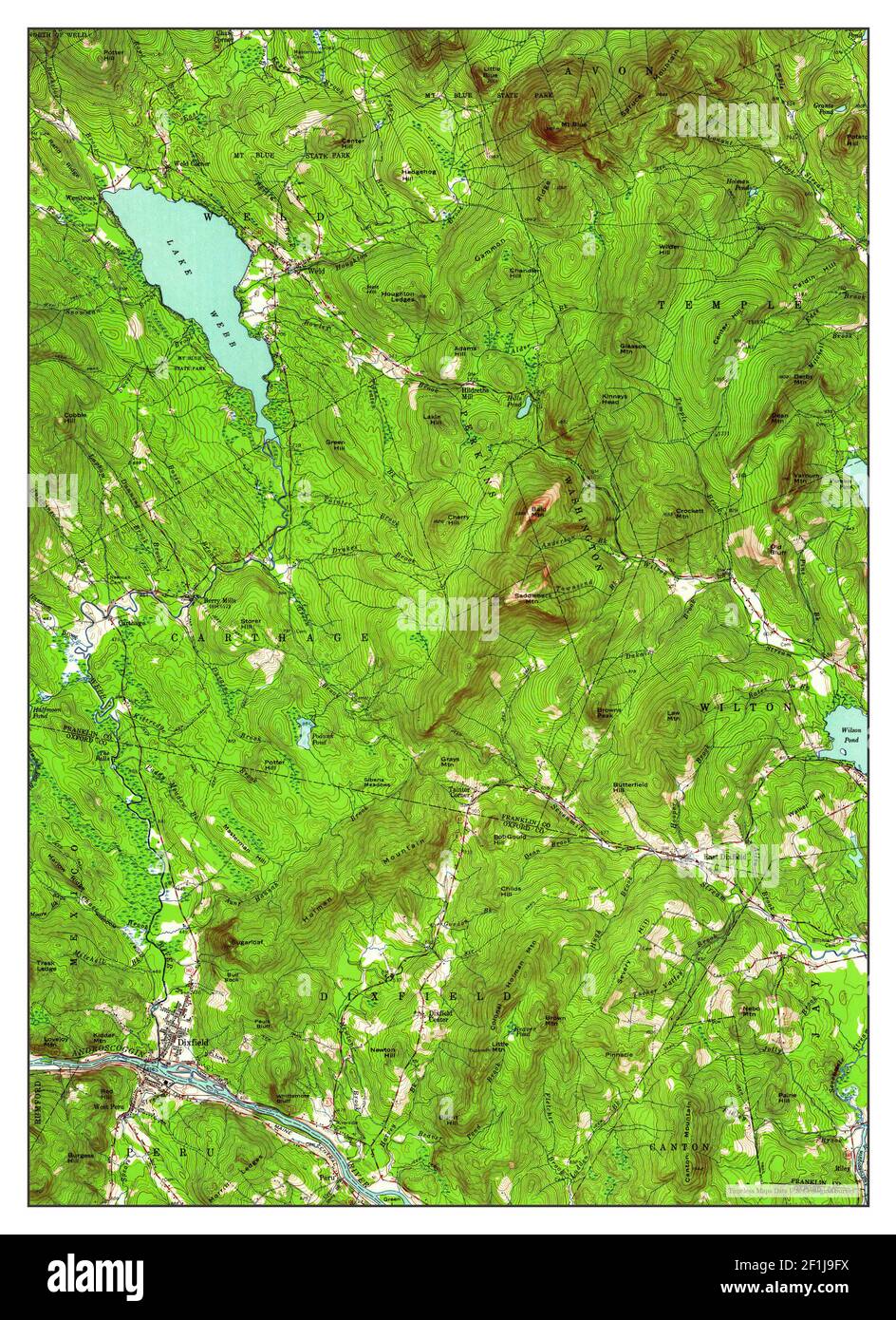 Map of dixfield hi-res stock photography and images - Alamy