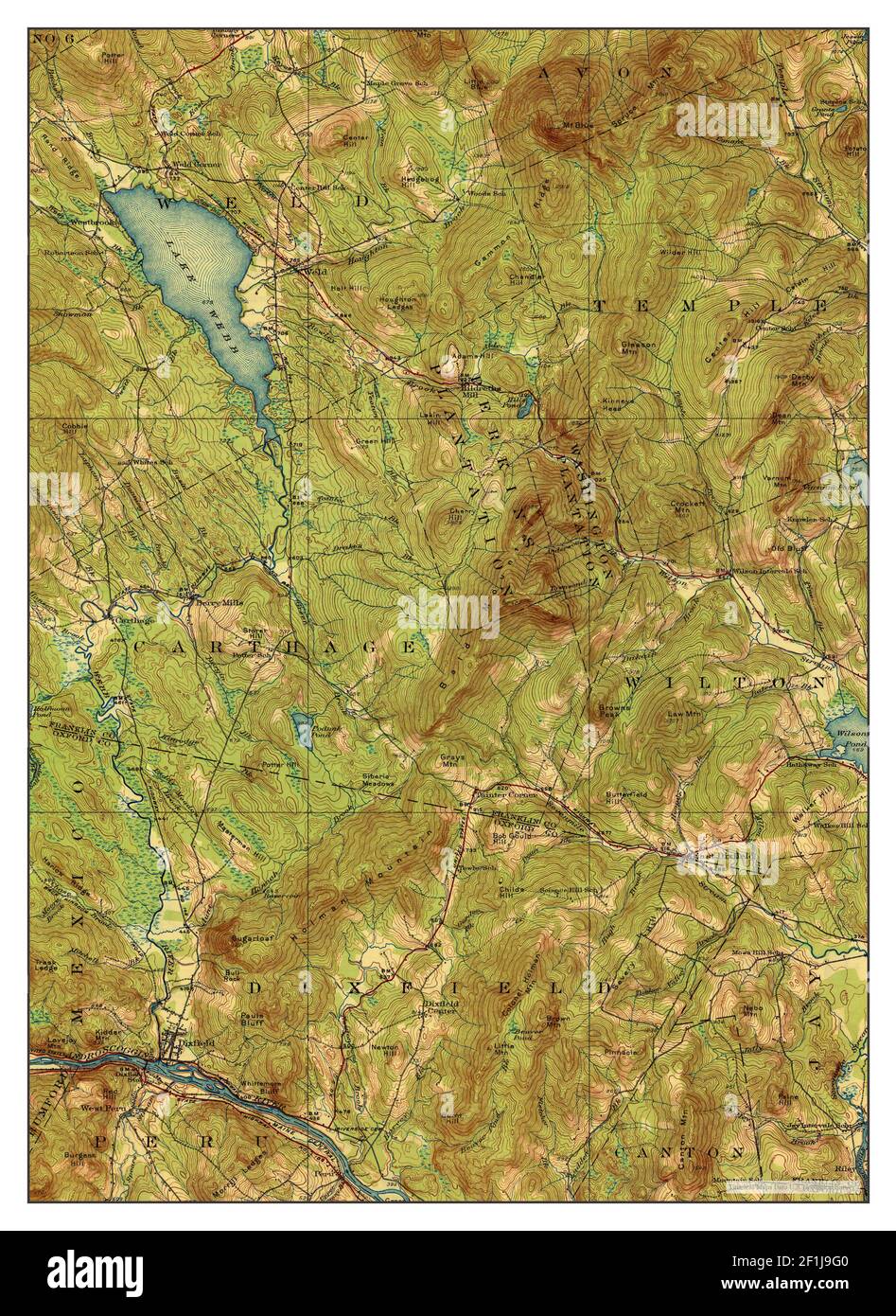 Map of dixfield hi-res stock photography and images - Alamy